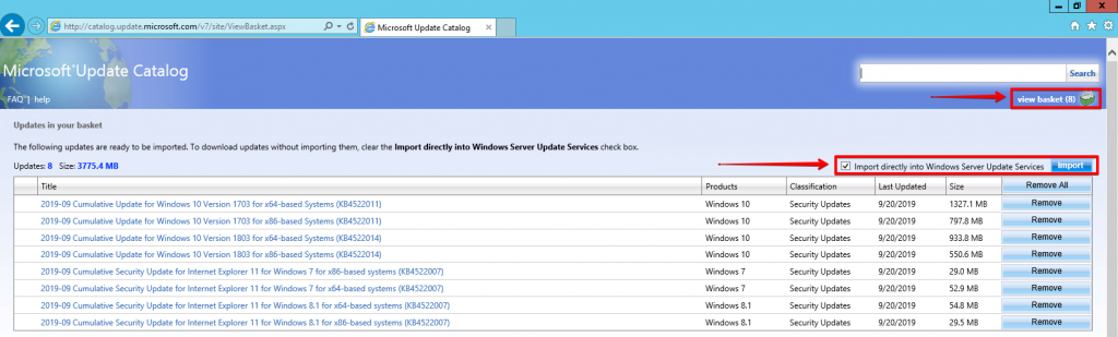 Manually import updates into WSUS and SCCM - NanDocs